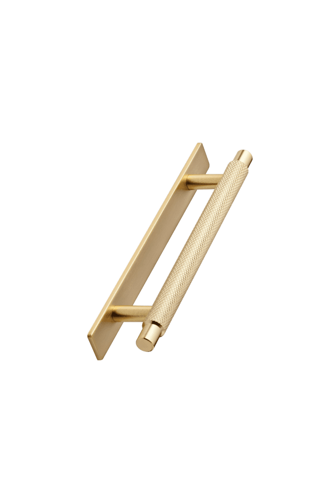 Manor Gold Handle with Back Plate - Dunvara Kitchen & Interior Design
