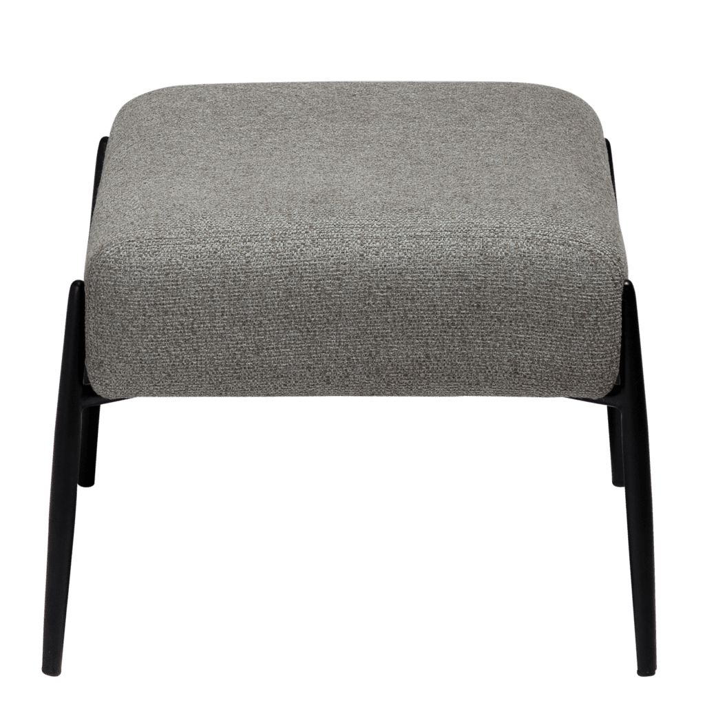 GLAM Footstool - Pebble Earth Black Metal Legs - Dunvara Kitchen ...